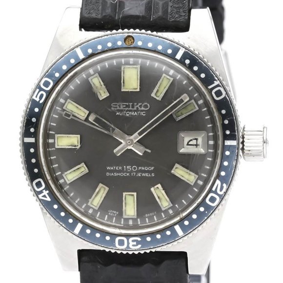 Seiko | Accessories | Vintage Seiko Diver 5m First Model Steel Rubber ...